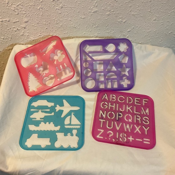 Tuppertoys | Toys | 987 Tupperware Tuppertoys Vintage Stencil Art ...